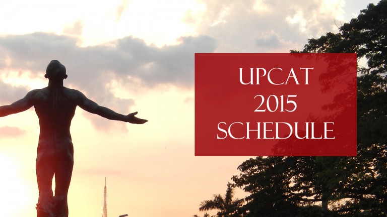 UPCAT 2015 Schedule Released (for AY 2016-2017)